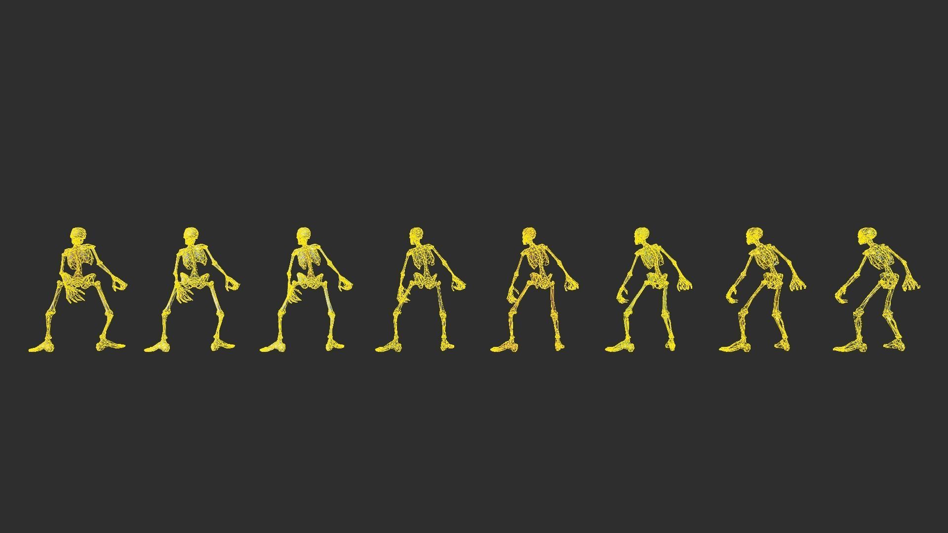 3D model Anime Skeletons VR / AR / low-poly | CGTrader