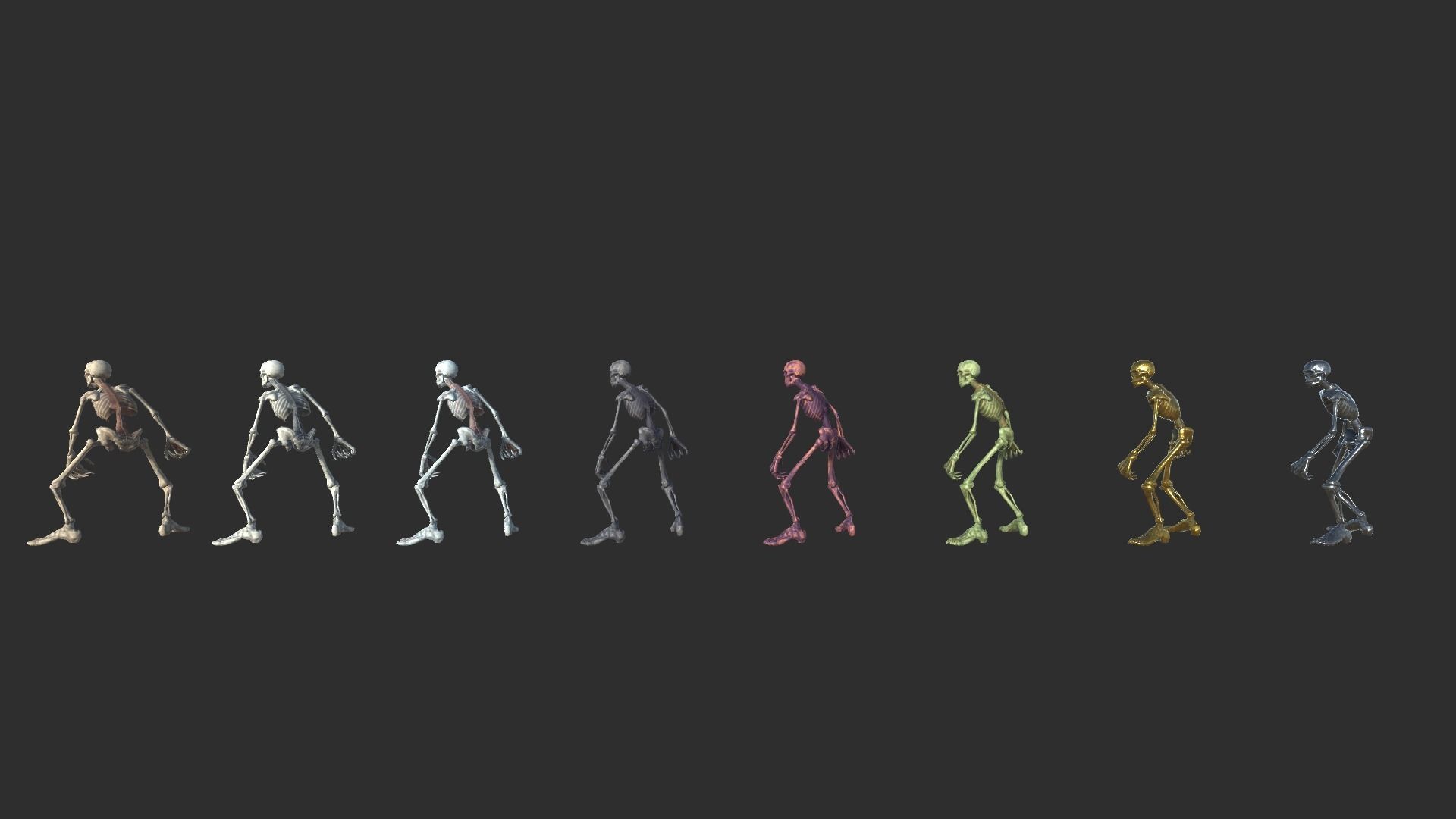3D model Anime Skeletons VR / AR / low-poly | CGTrader