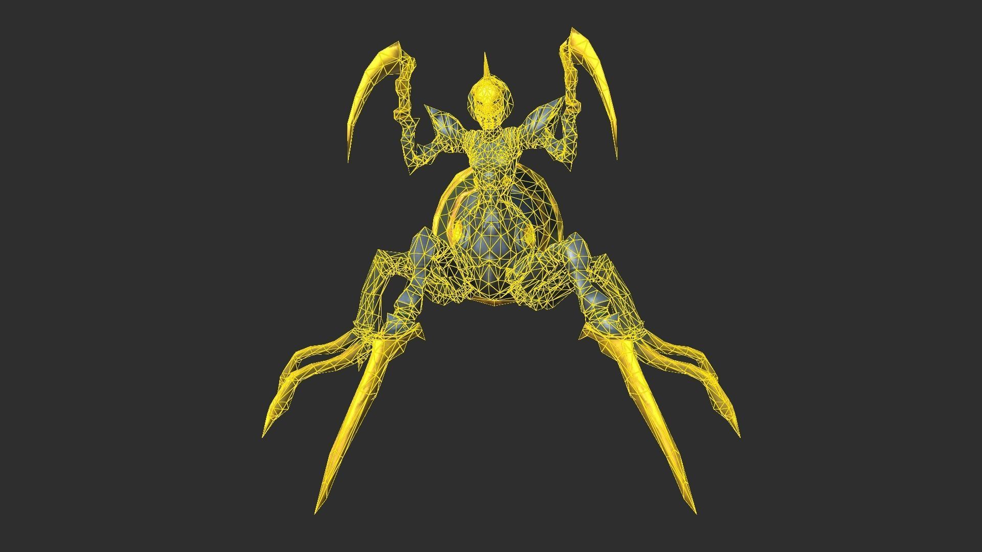 3D model Anime Spider VR / AR / low-poly | CGTrader