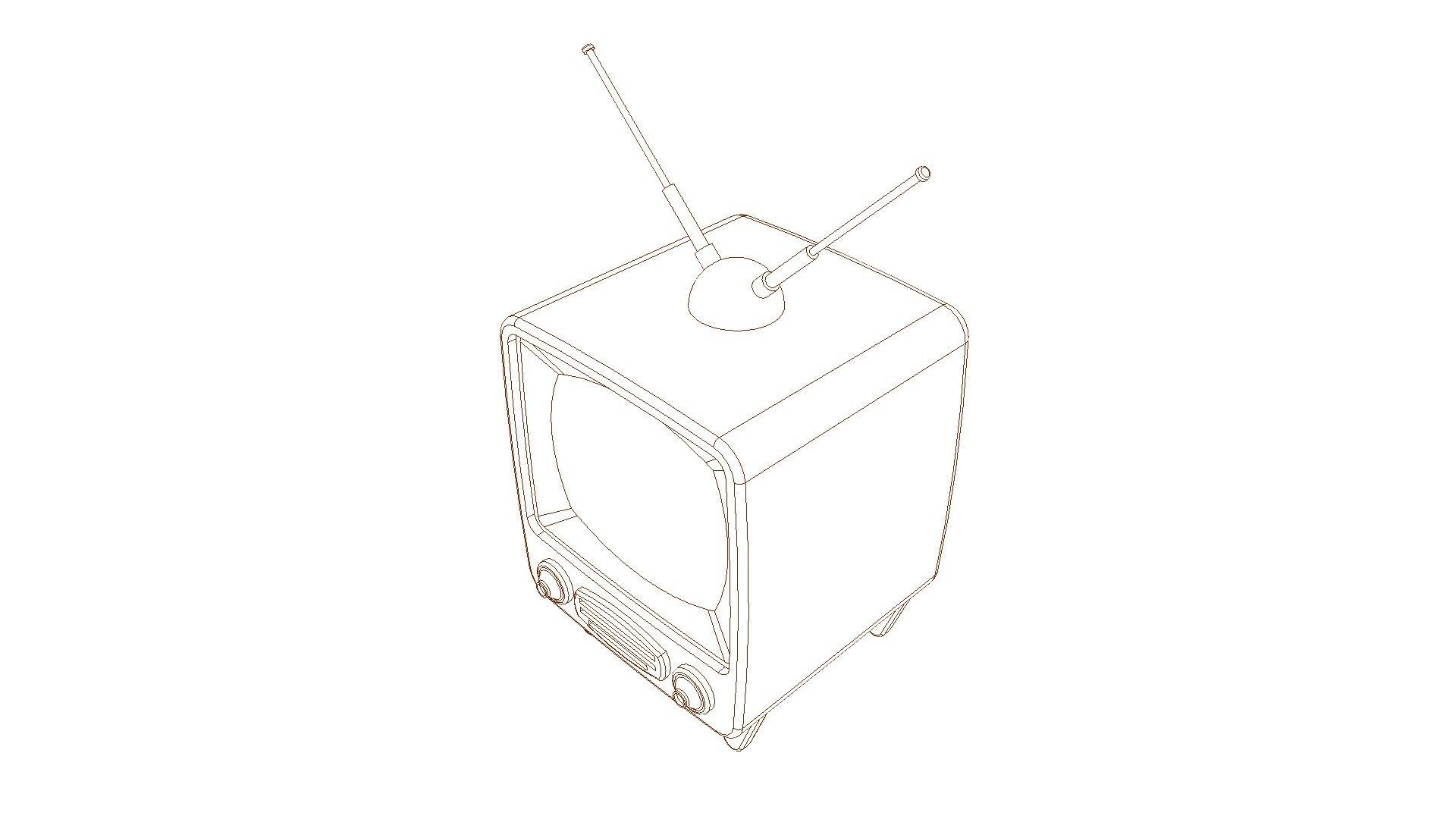 NOSTALGIA TV MODEL 3D model 3D printable | CGTrader