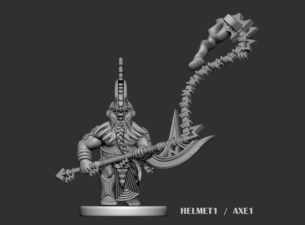Dwarf Fyreslayers 3D model 3D printable | CGTrader