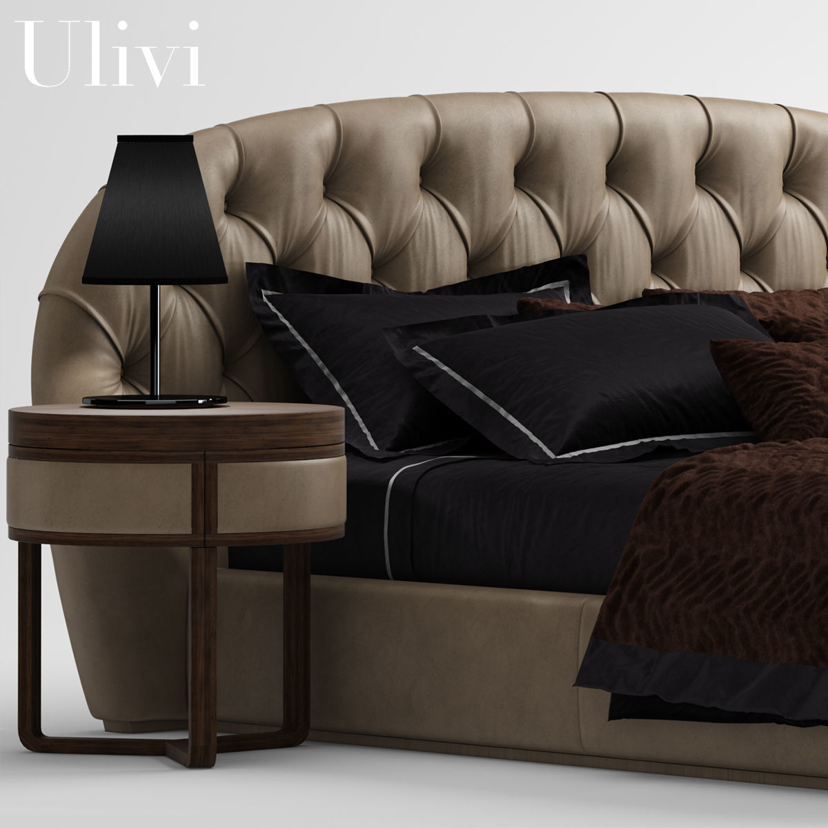 ulivi Little Milady bed 3D model | CGTrader