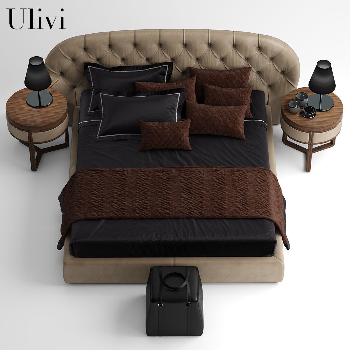 ulivi Little Milady bed 3D model | CGTrader