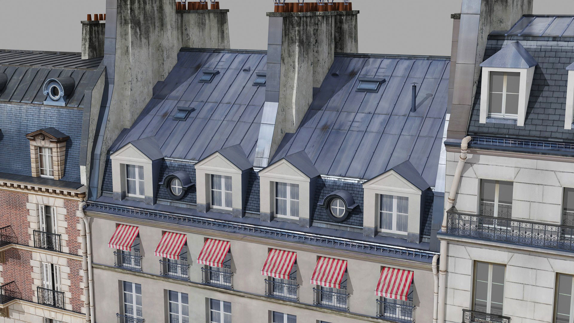 3D model Paris quarter 2 VR / AR / low-poly | CGTrader
