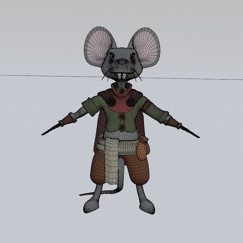 Mouse animal character 3D model | CGTrader