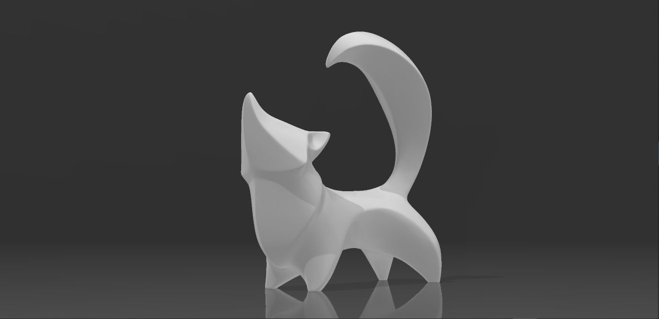 The Stylized Fox 3D print model 3D model 3D printable | CGTrader