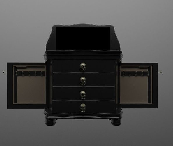 jewelry box free 3D model | CGTrader
