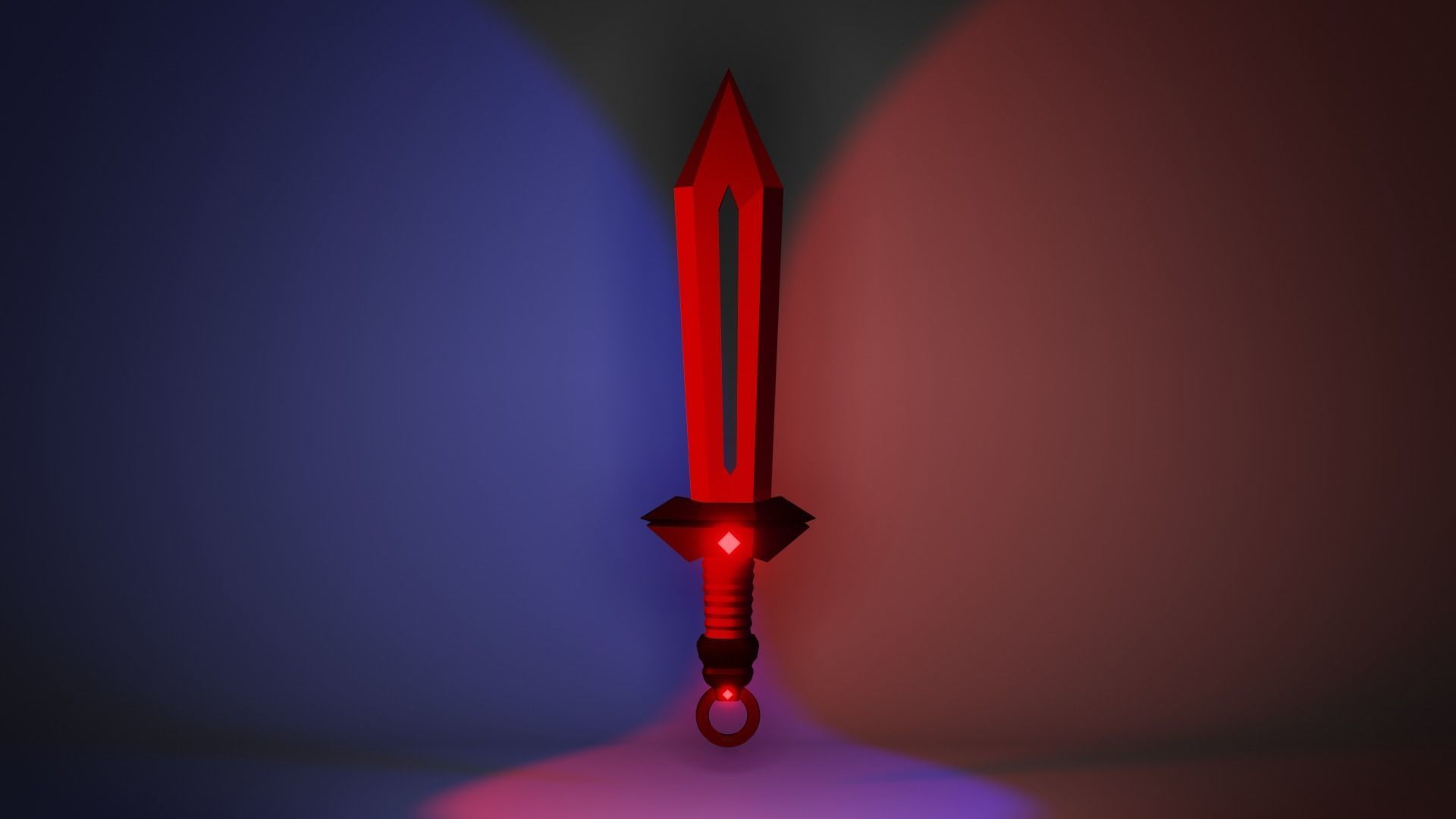 3D model Ruby Sword Low Poly for games VR / AR / low-poly | CGTrader