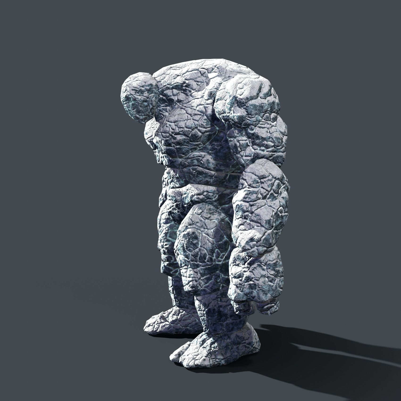 3D model Elemental Golem - Ice Snowy - VR / AR / low-poly | CGTrader