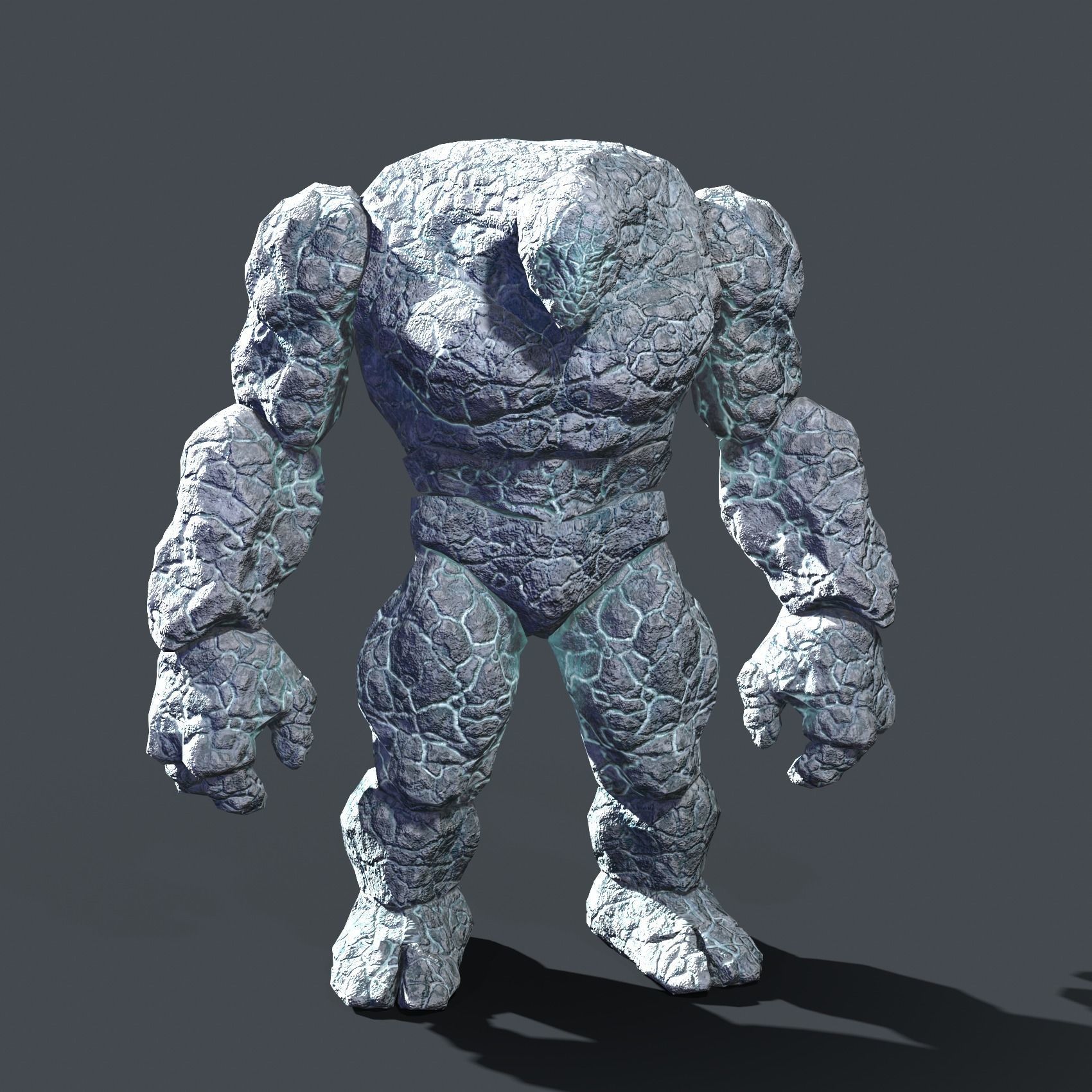 3D model Elemental Golem - Ice - VR / AR / low-poly | CGTrader