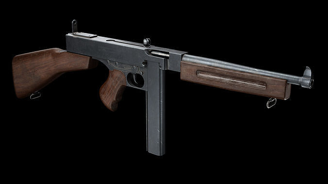 3D model Thompson SMG VR / AR / low-poly | CGTrader