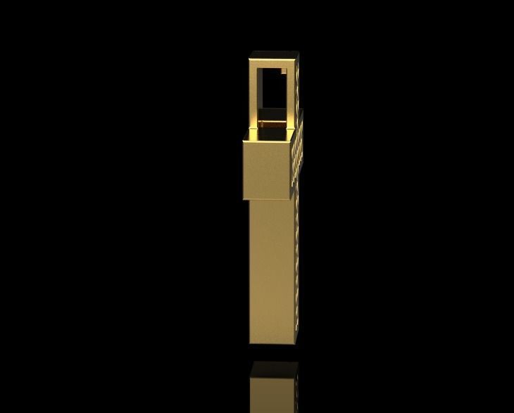 simple golden cross 3D model 3D printable | CGTrader