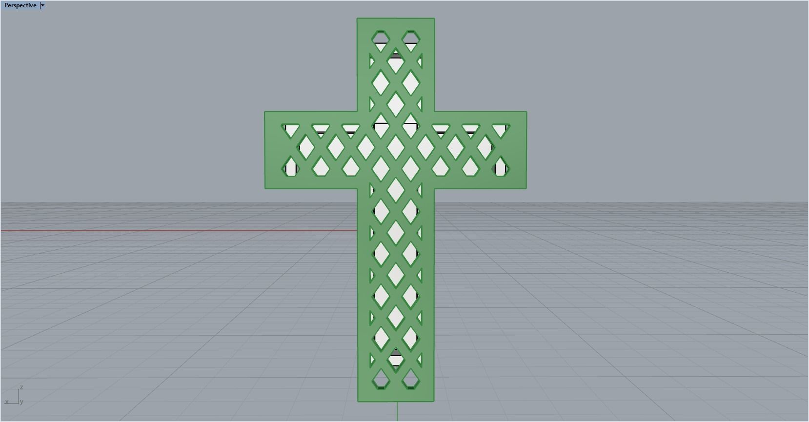 simple golden cross 3D model 3D printable | CGTrader