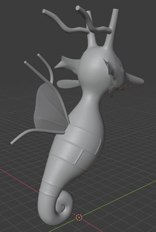 POKEMON 230 - KINGDRA 3D model 3D printable | CGTrader