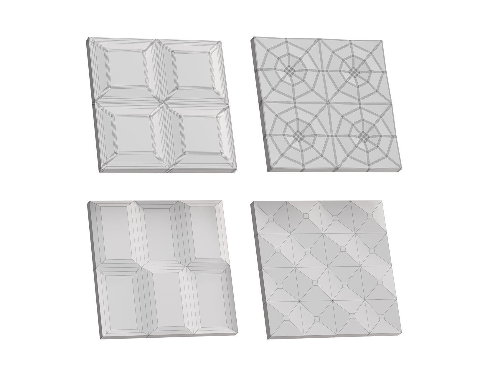 Texture Fluted Glass Set 04 VR / AR / low-poly | CGTrader