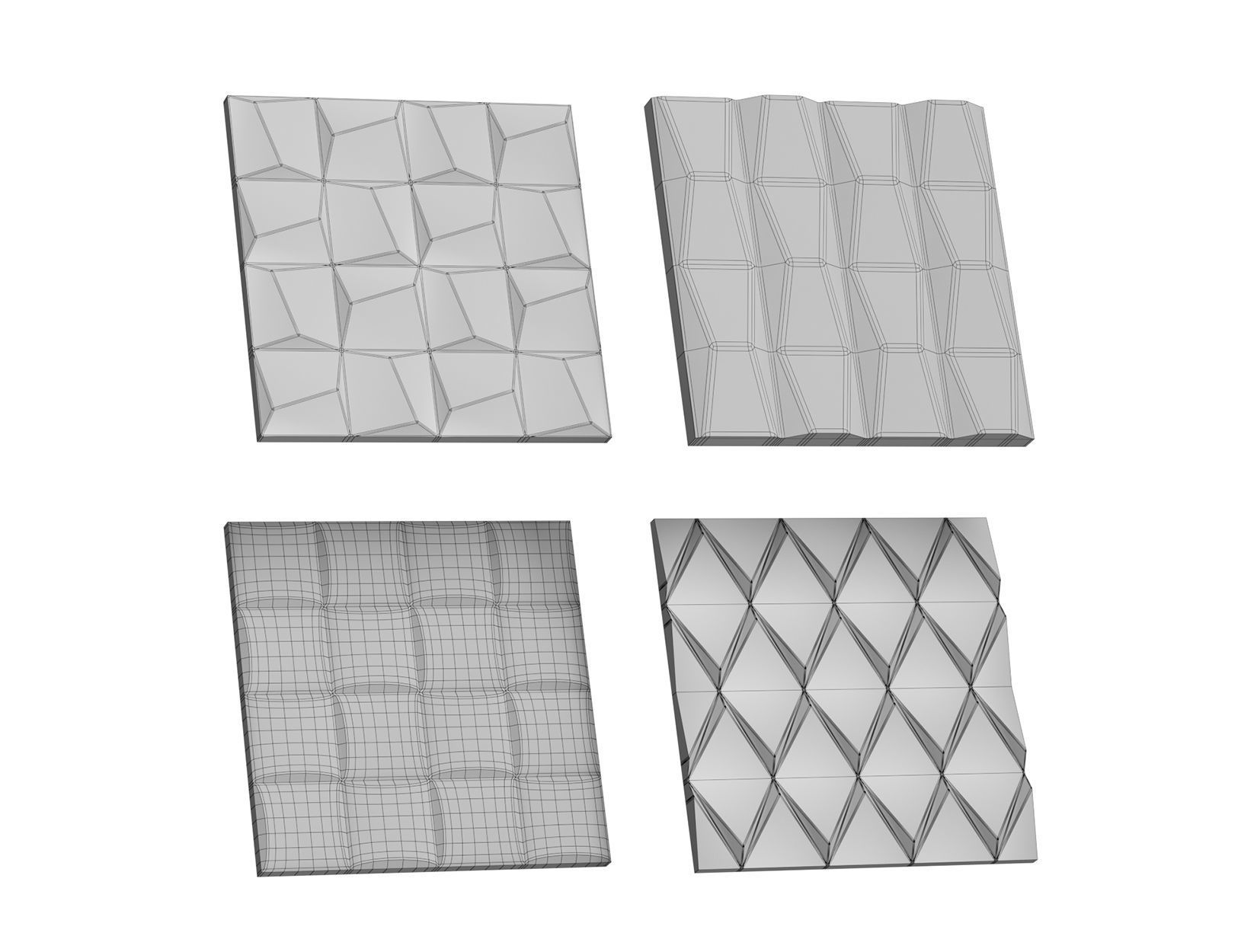 Texture Fluted Glass Set 07 Vr Ar Low Poly Cgtrader