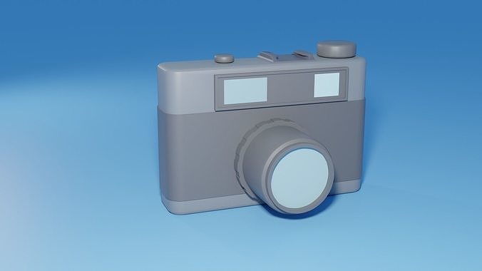 Stylized Low-poly Analog Camera free VR / AR / low-poly 3D model | CGTrader