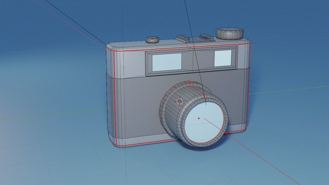 Stylized Low-poly Analog Camera free VR / AR / low-poly 3D model | CGTrader