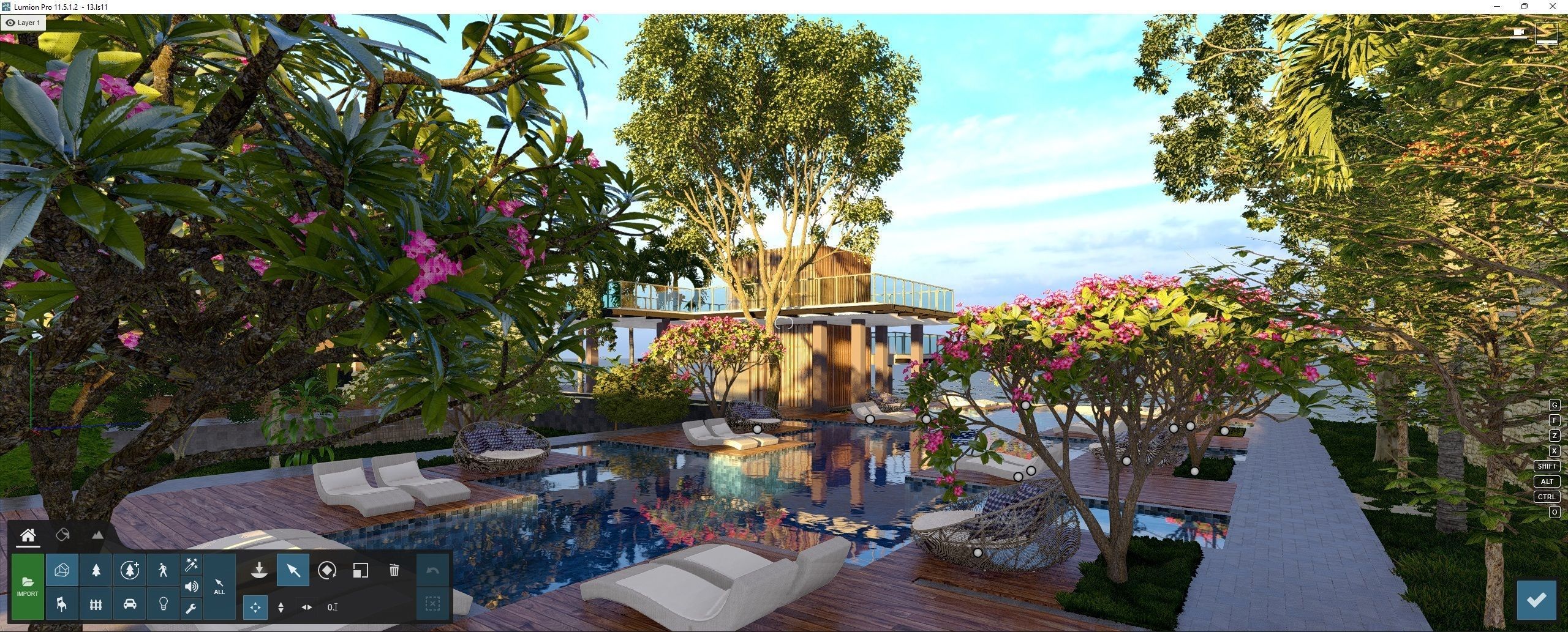 SCENE LUMION 11 5 AND ABOVE BEACH BY YOGA4ARCH 3D model | CGTrader