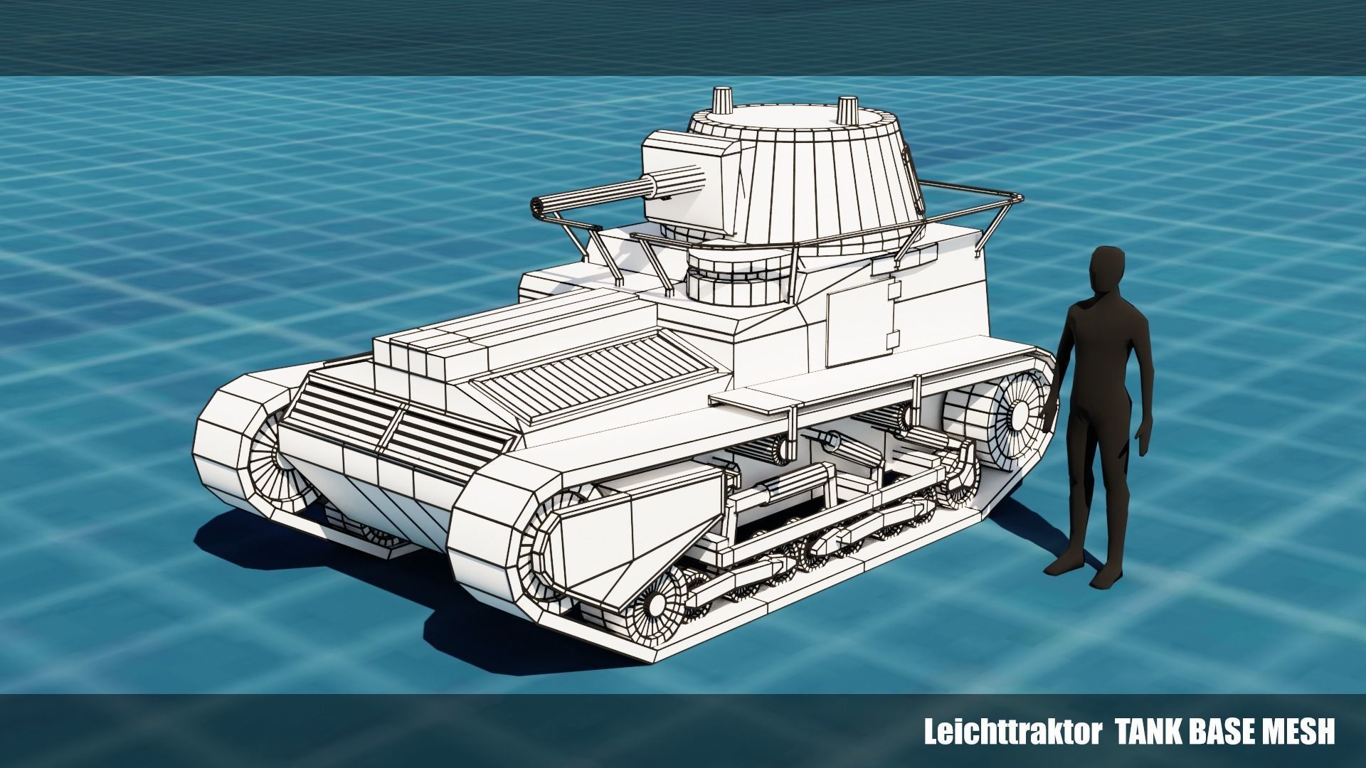 3D Model Collection 20 TANKS BASE MESHES VOL 1 VR / AR / low-poly ...