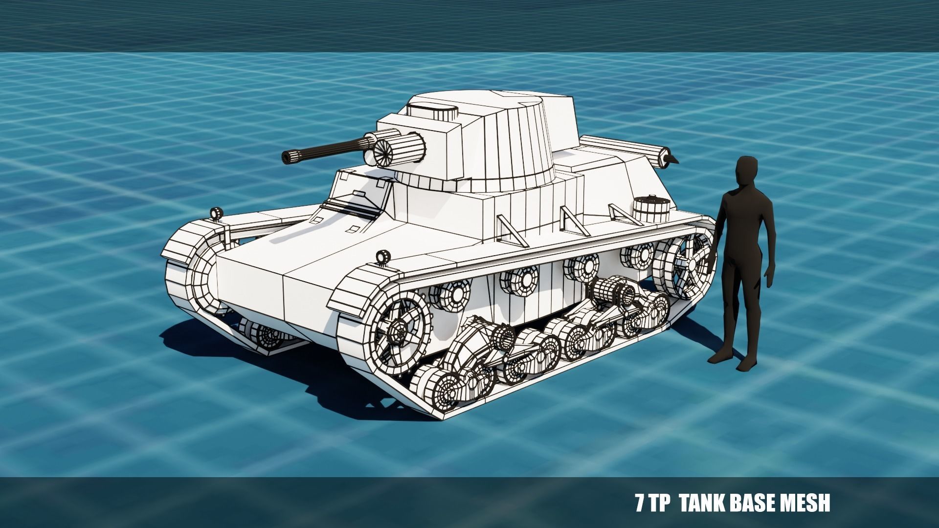 3D Model Collection 20 TANKS BASE MESHES VOL 1 VR / AR / low-poly ...