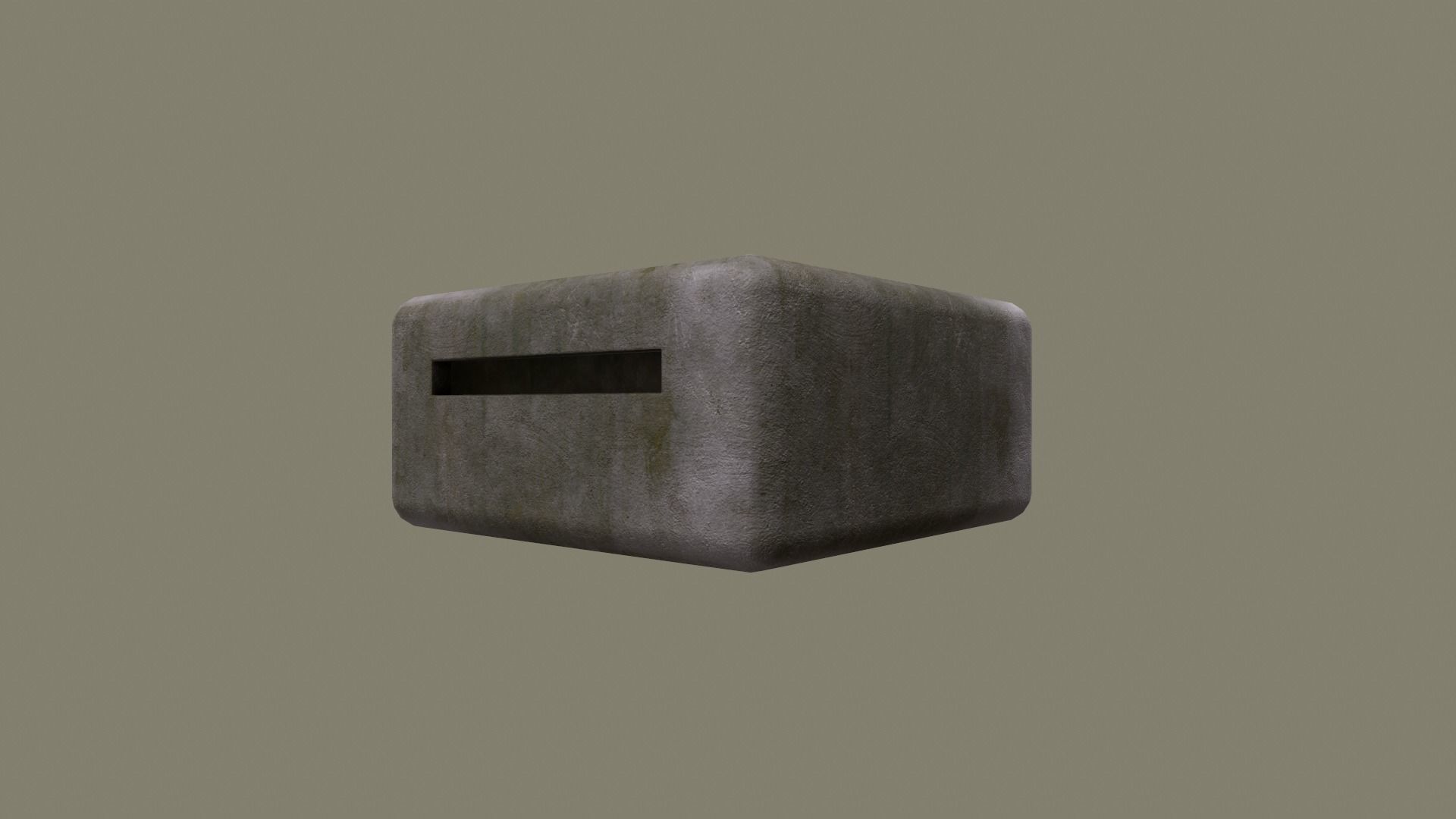 3D model concrete cube VR / AR / low-poly | CGTrader