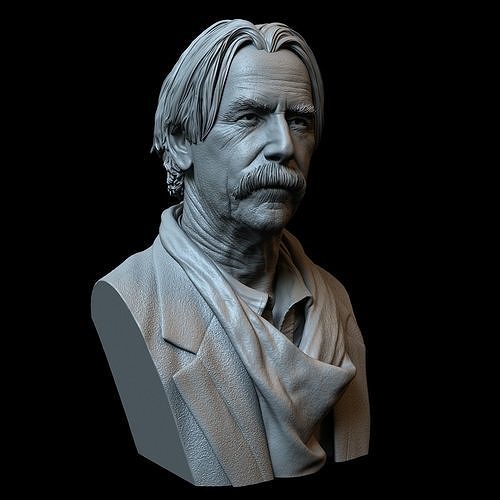 Sam Elliott 3D model 3D printable | CGTrader