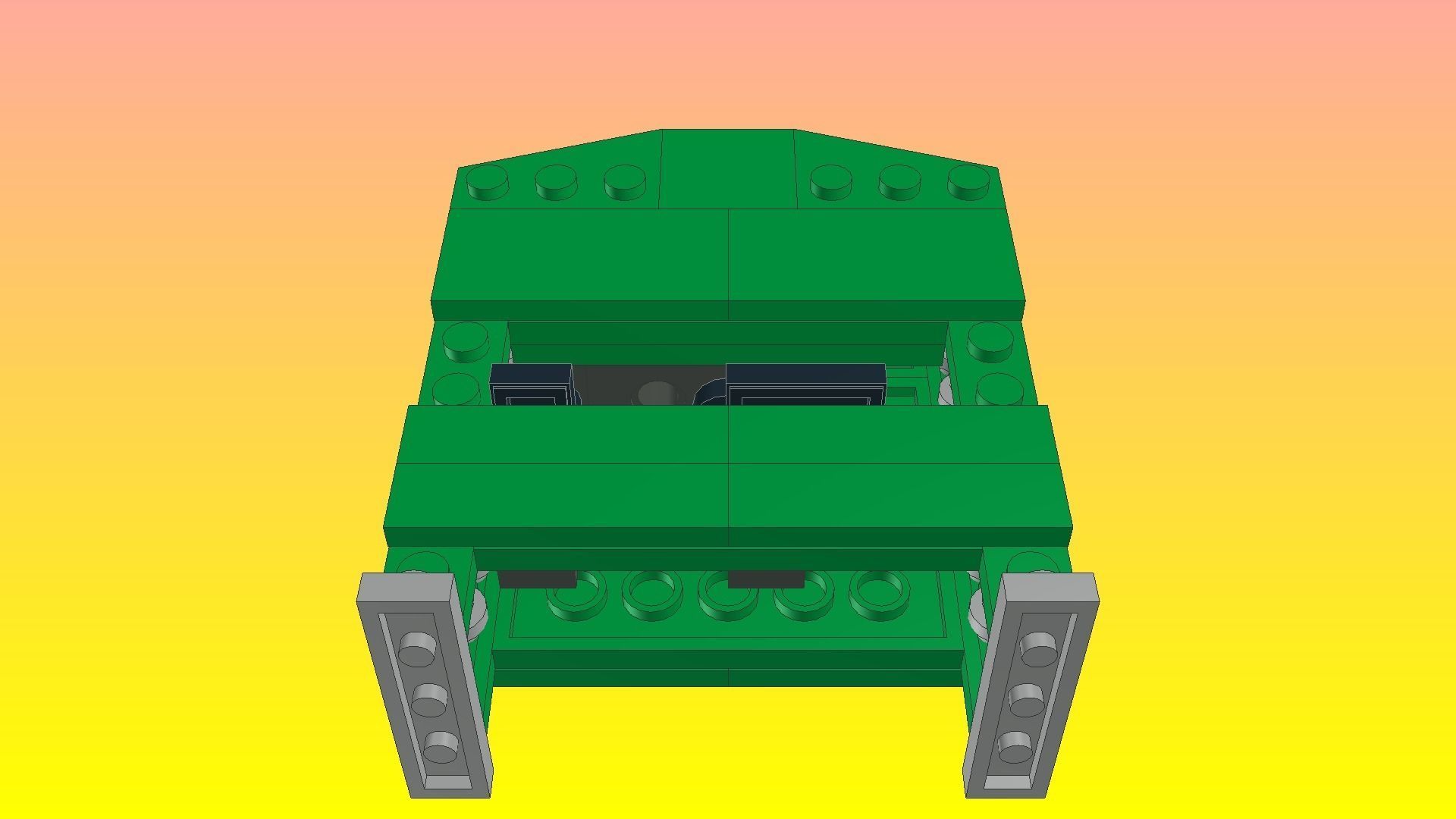 Lego Hydraulic Press Model 516 3D model | CGTrader