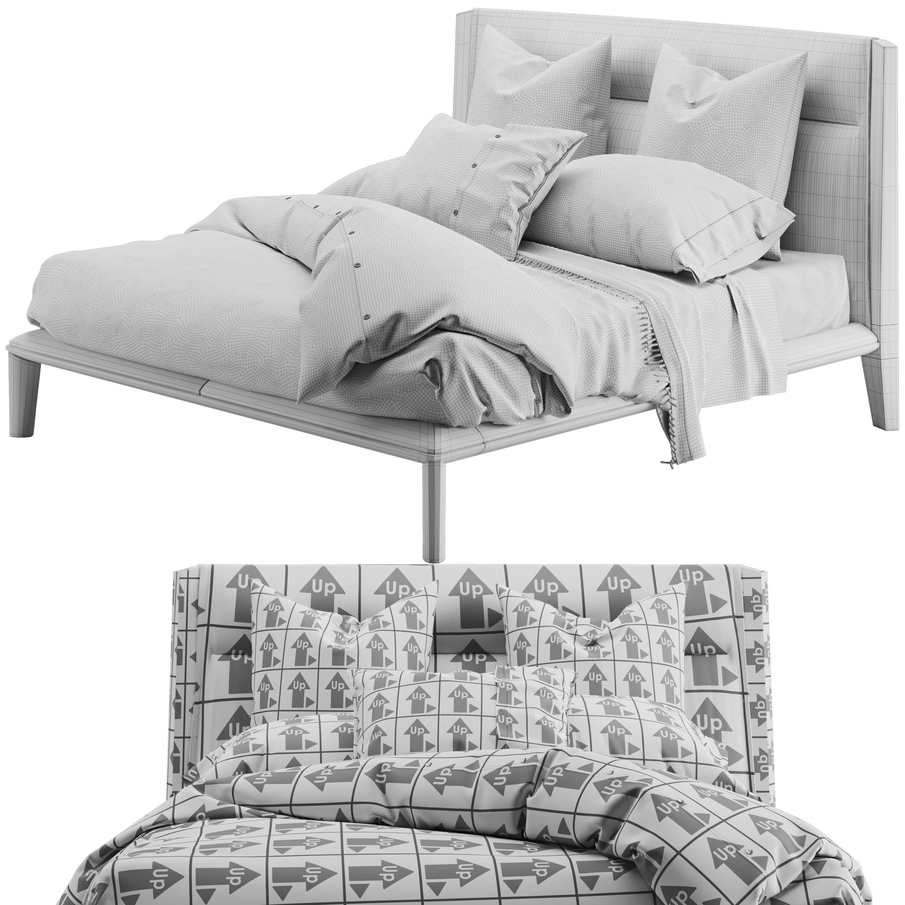 Porada Nyan Bed 3D model | CGTrader