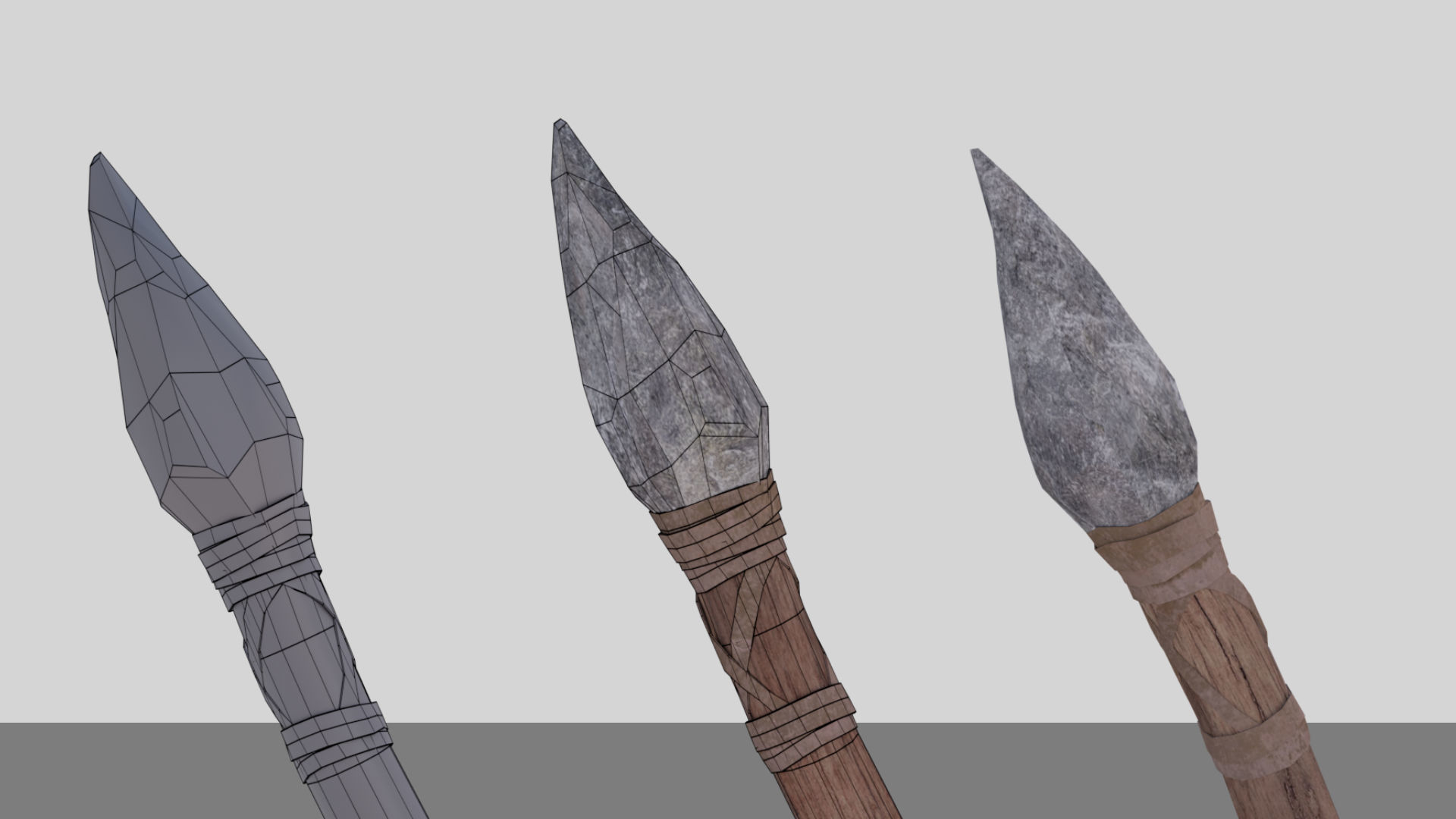Stone Weapons 9 packs 3D model | CGTrader