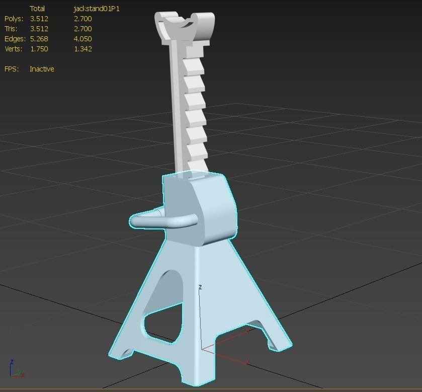 3D model Jack Stand M1 VR / AR / low-poly | CGTrader