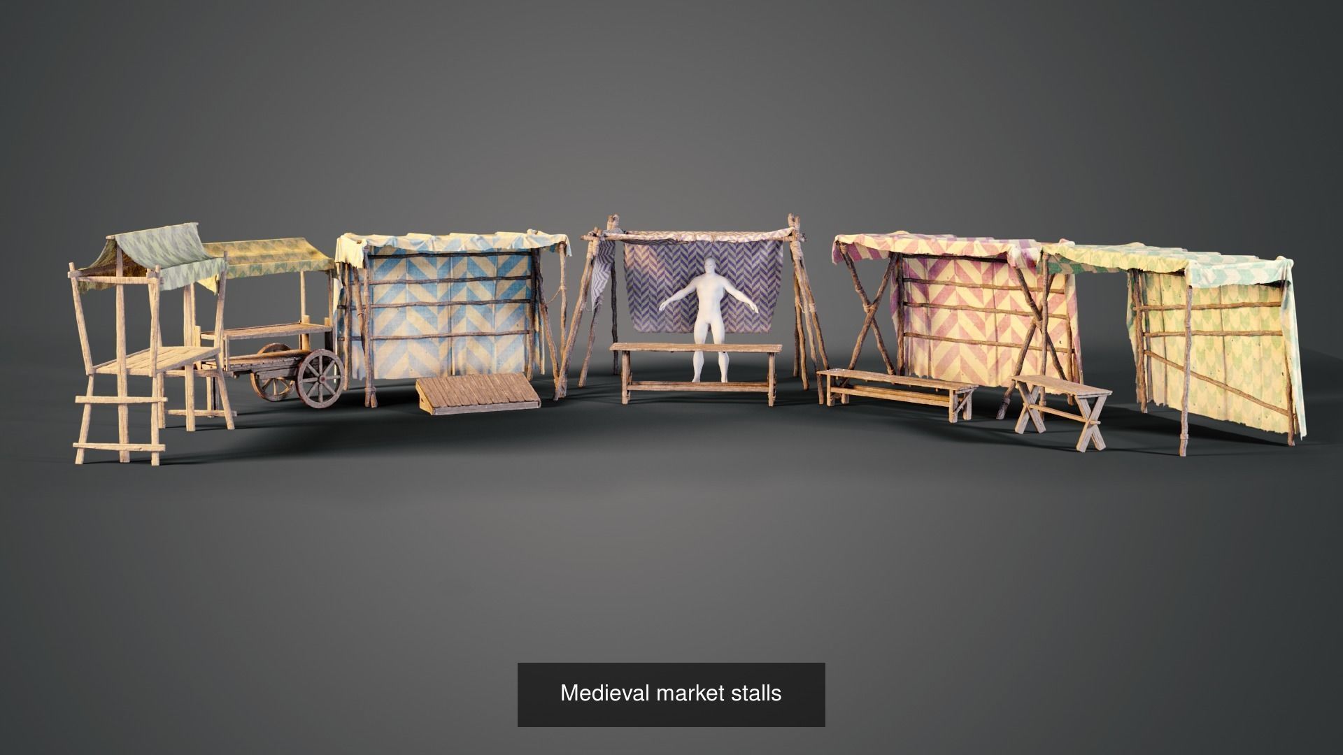 Medieval market props 3D Model Collection | CGTrader