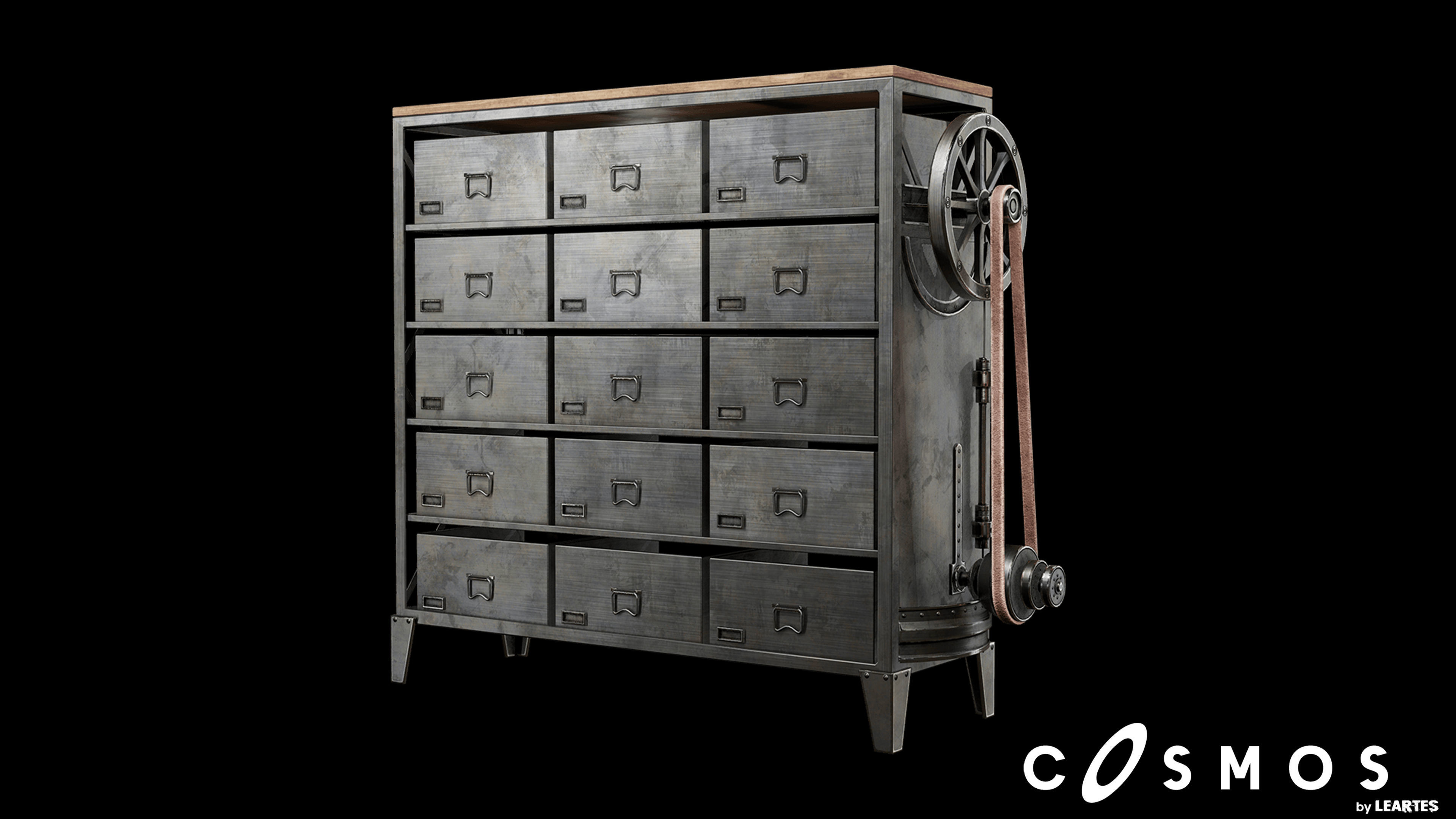 3D model Steampunk Work Cabinet VR / AR / low-poly | CGTrader