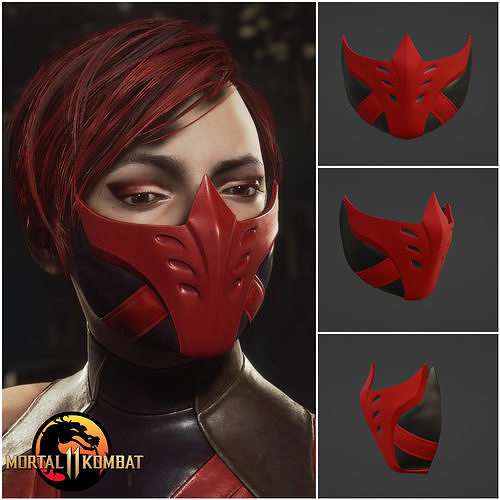 Skarlet mask - Heart Attack Assasin 3D model 3D printable | CGTrader