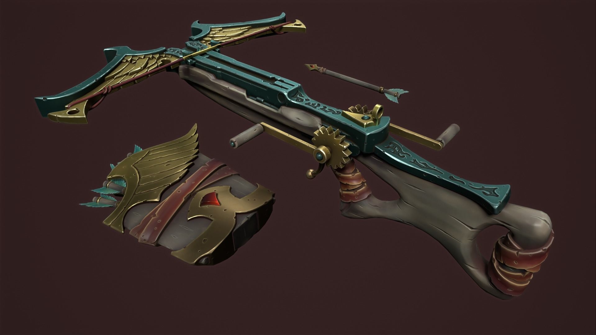 3D model Rune crossbow VR / AR / low-poly | CGTrader