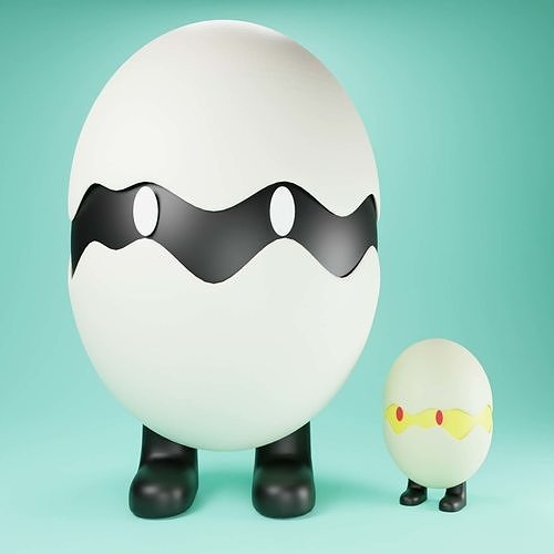 3D model Monster Tamago VR / AR / low-poly | CGTrader
