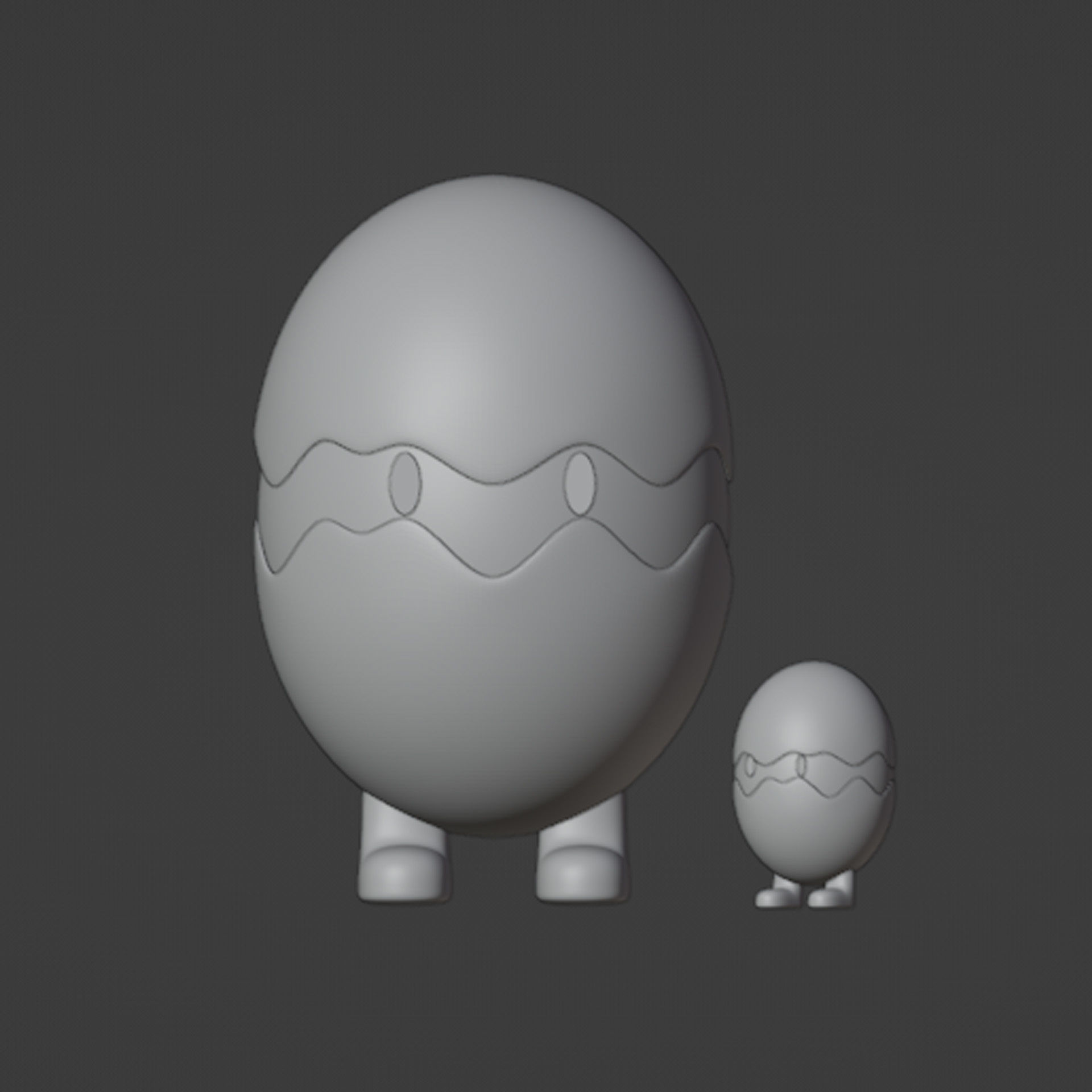 3D model Monster Tamago VR / AR / low-poly | CGTrader