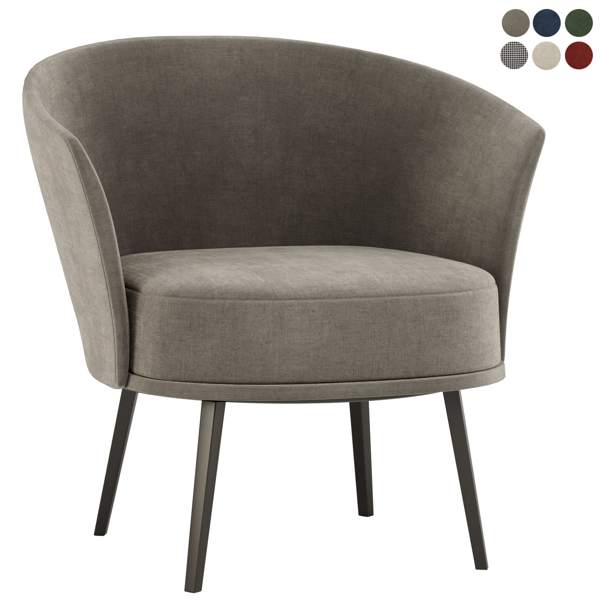 Dorso lounge chair 3D model | CGTrader