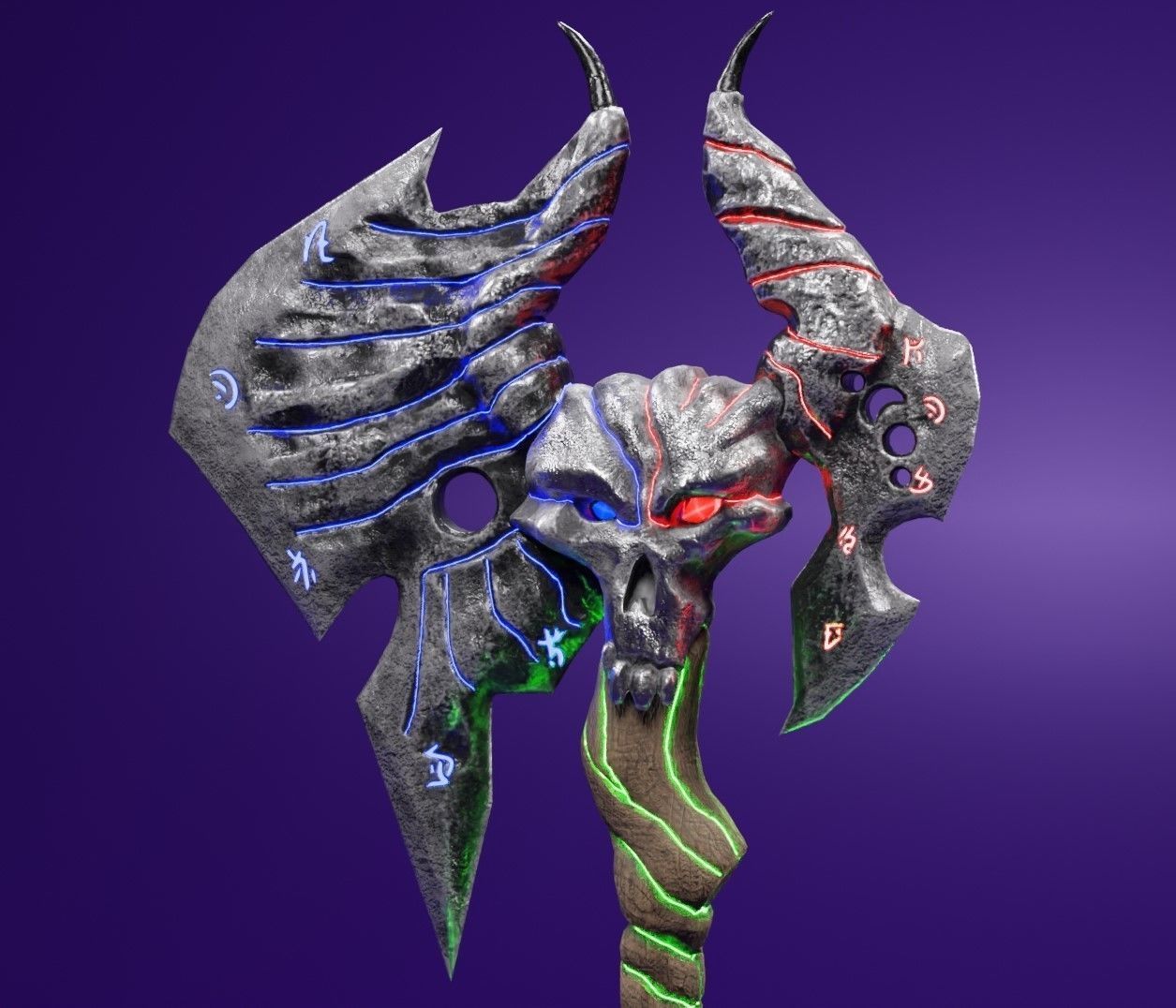 3D model Magic axe VR / AR / low-poly | CGTrader