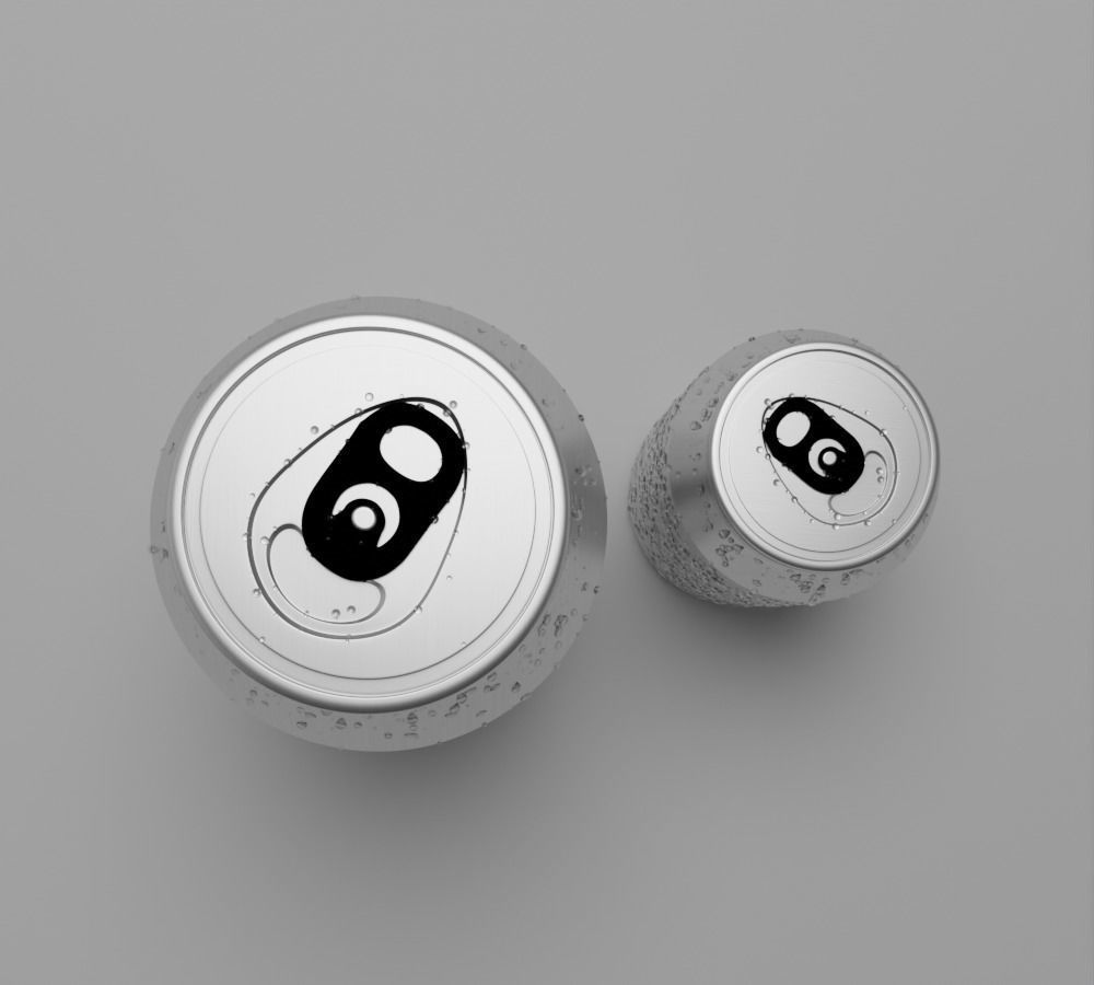Beer can without label free 3D model | CGTrader