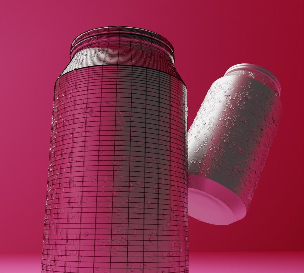 Beer can without label free 3D model | CGTrader