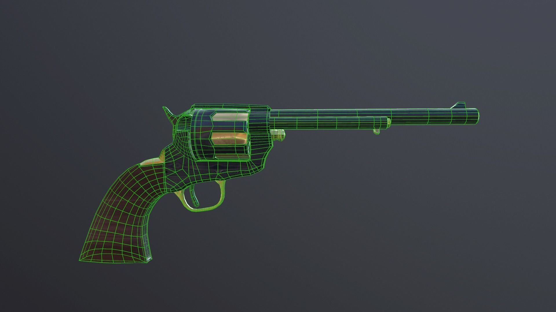 3D model Stylized revolver VR / AR / low-poly | CGTrader