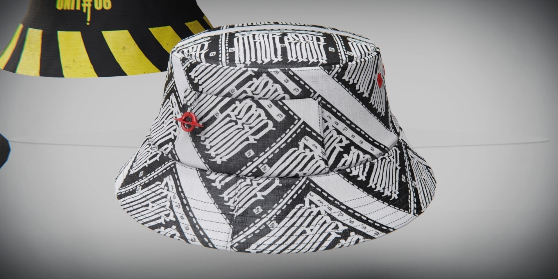 3D model Photoreal Low and High poly Bucket Hat Set VR / AR / low-poly ...