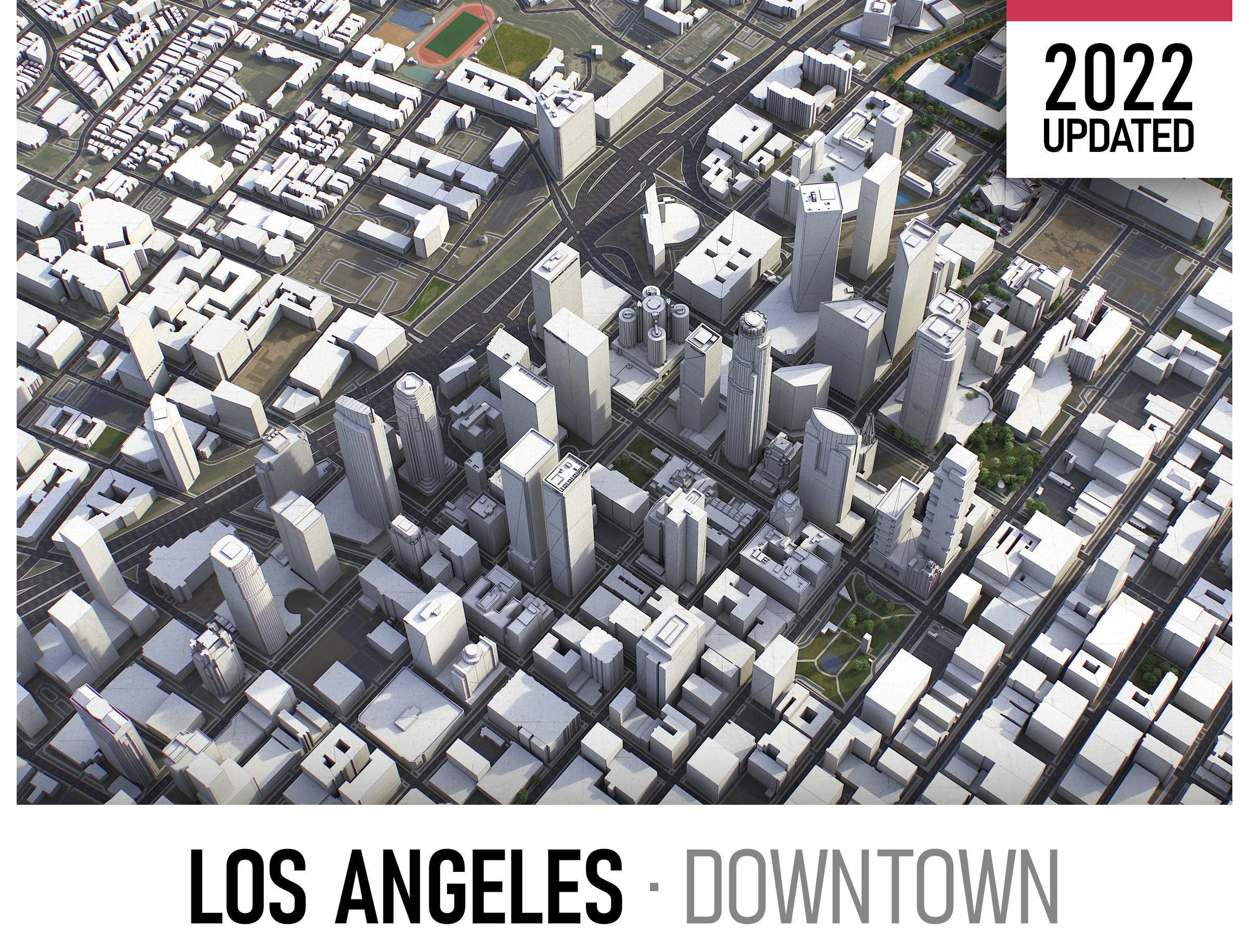 3D model Los Angeles VR / AR / low-poly | CGTrader