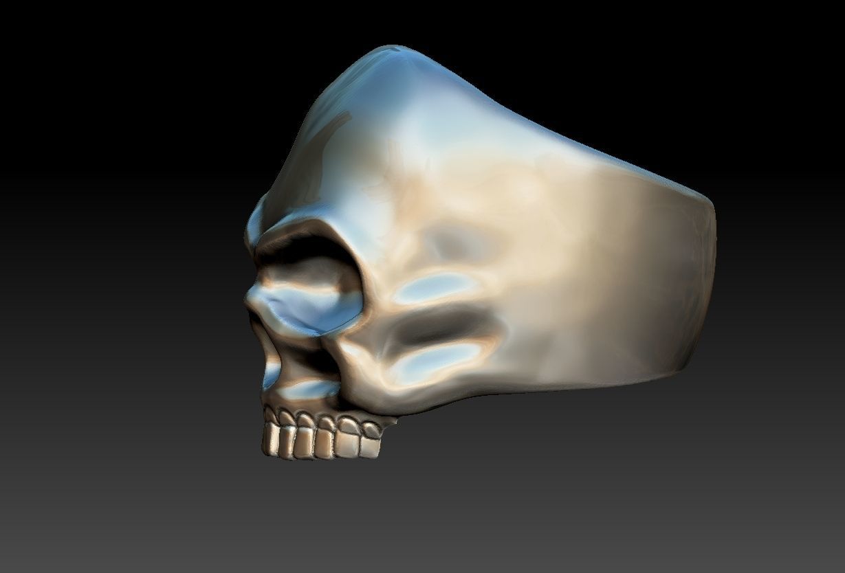 Skull ring Caveira - Guerreiro 3D model 3D printable | CGTrader