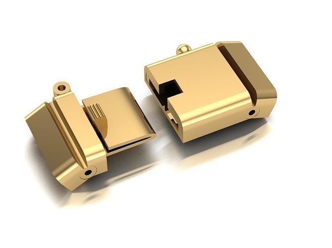 4 size LOCK for CHAIN Necklace Bracelet JUST STL 3D model | CGTrader