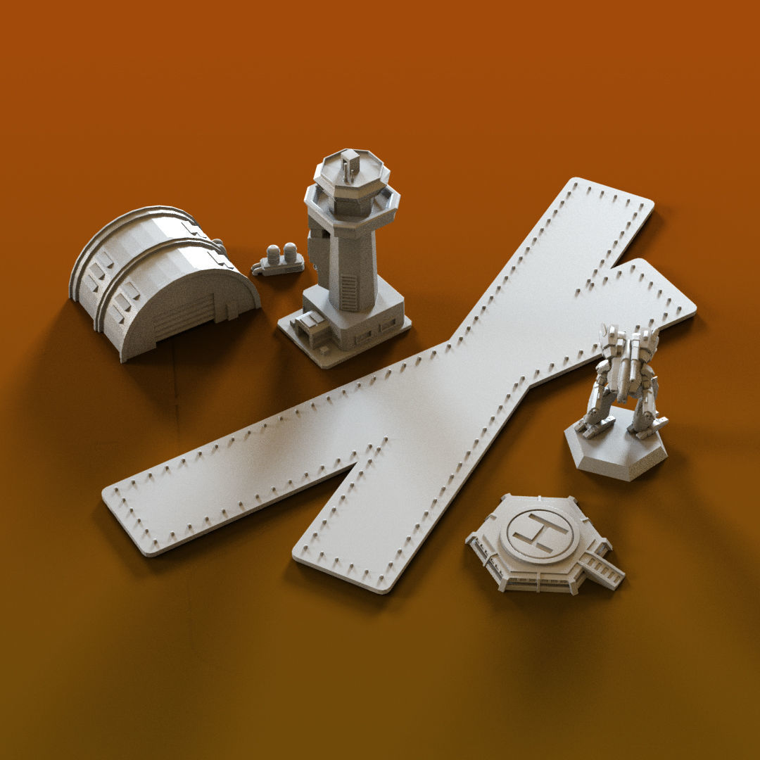 Futuristic Urban 6mm Scale 3D Printable Assets 3D model 3D printable ...