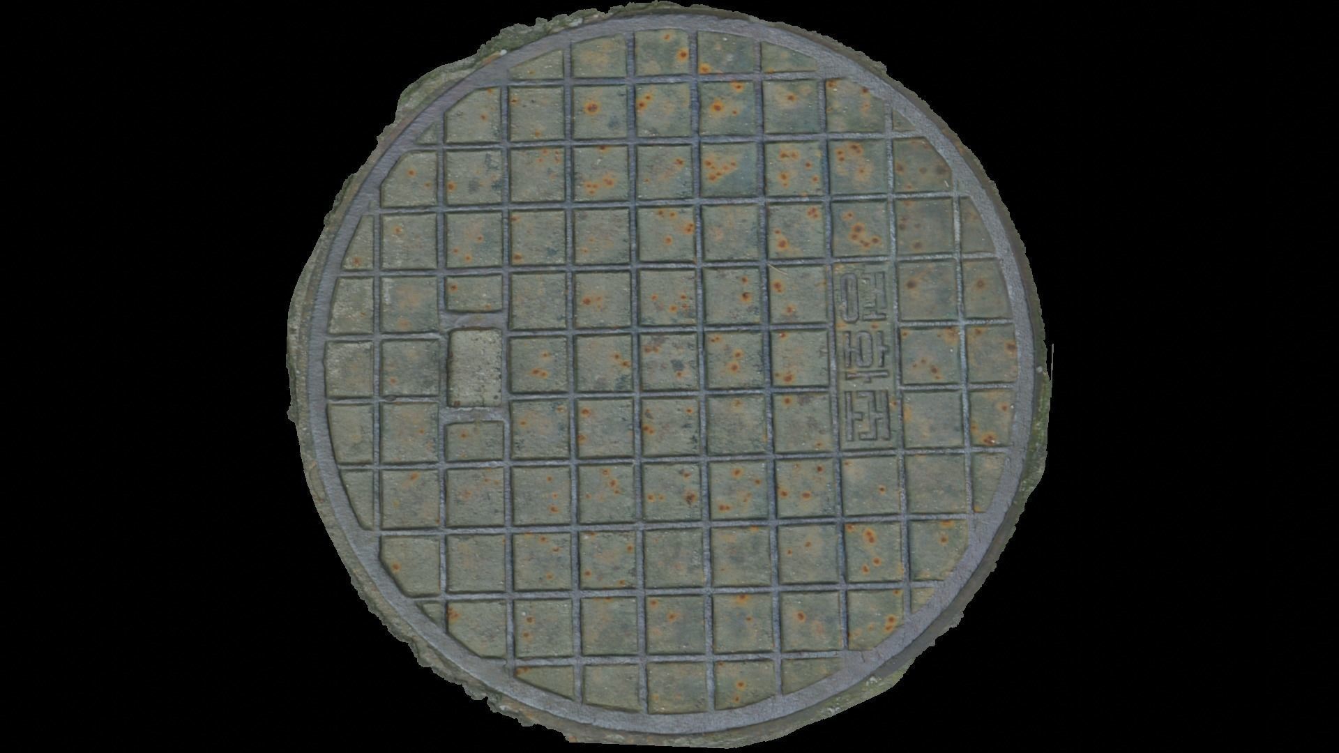 Korean style 7 manhole set 3D model | CGTrader