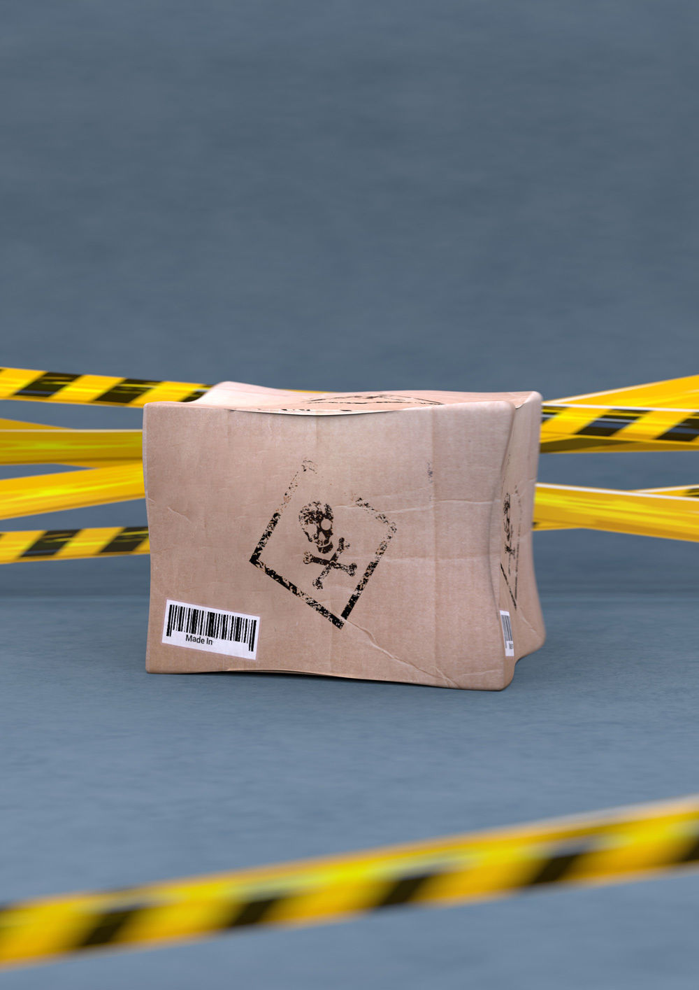 poison box free 3D model | CGTrader