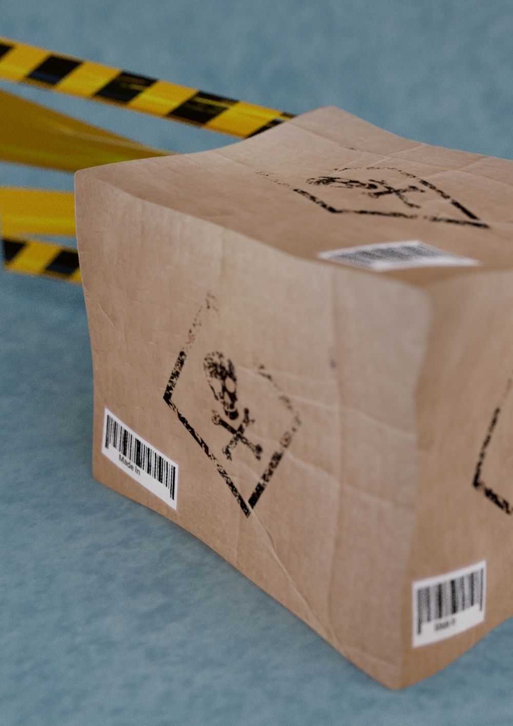 poison box free 3D model | CGTrader